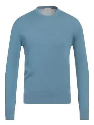 Altea Crewneck Lyocell-Cotton Sweater Blue