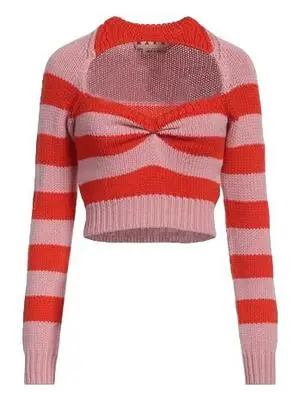 Marni Virgin Wool Striped Sweater - Pink