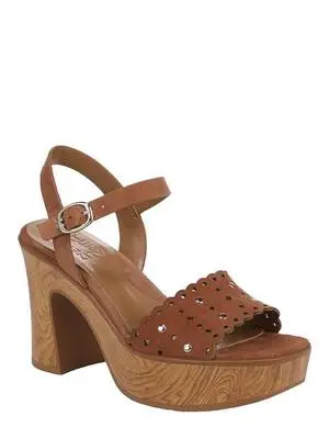 Naturalizer Kira Platform Sandal English Tea Brown