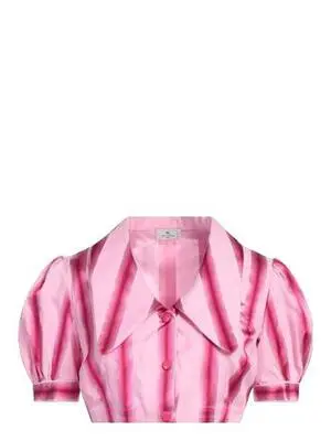 Etro Striped Satin Shirt - Pink