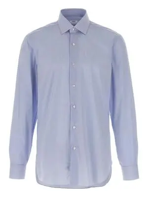 BARBA NAPOLI BARBA Striped Cotton Poplin Shirt