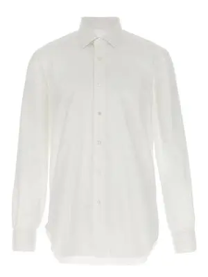 BARBA NAPOLI Honeycomb Shirt - White