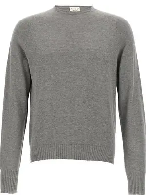 MA'RY'YA Cashmere Cotton Sweater - Gray