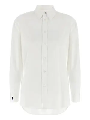 Polo Ralph Lauren Embroidered Cuffs Shirt - White