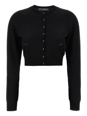 Dolce & Gabbana Viscose Cardigan - Black