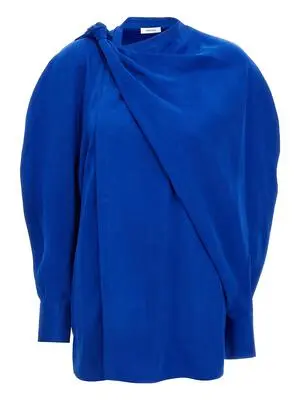 FERRAGAMO Asymmetric Shirt - Blue