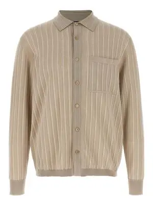 Brioni Knitted Shirt - Beige