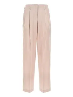 GOLDEN GOOSE Wool Wide-leg Pants - Pink