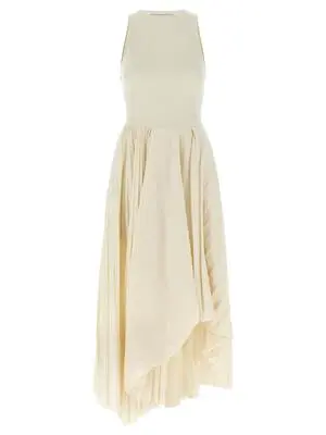 Alexander McQueen Asymmetrical Maxi Dress - White