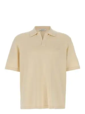 Maison Kitsuné Bold Fox Head Polo Shirt - Beige