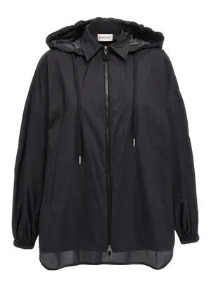 Moncler Ruffled Windbreaker - Black