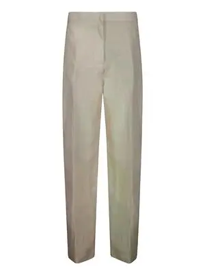 STEFANO MORTARI Linen Trousers - Neutrals