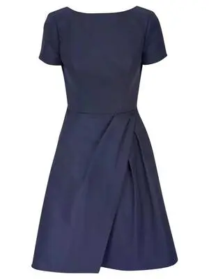 Carolina Herrera Silk Mini Dress - Blue