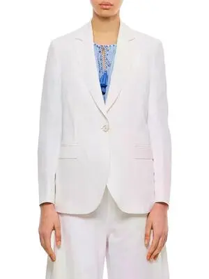 Alberto Biani Single-breasted Blazer - White