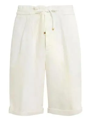 Brunello Cucinelli Linen Bermuda Shorts - White