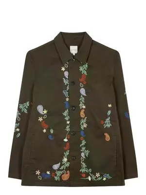 Paul Smith Embroidered Shirt - Green