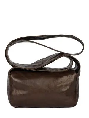 Jeffrey Campbell Jeffrey Campbell Boxed-Up Leather Crossbody Bag Espresso