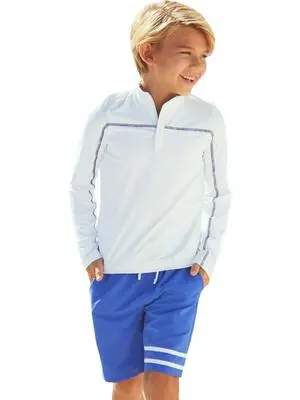 CABANA LIFE Cabana Life Sport Zip Top White