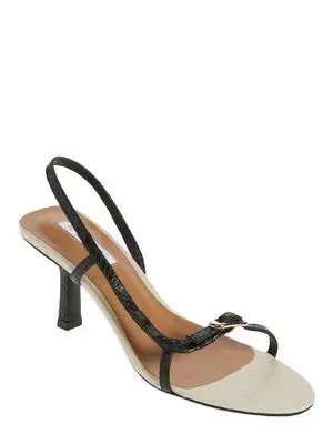 TONY BIANCO Christine Slingback Sandal - Black Snake