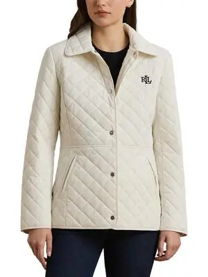 Ralph Lauren Lauren Ralph Lauren Diamond Quilted Jacket White