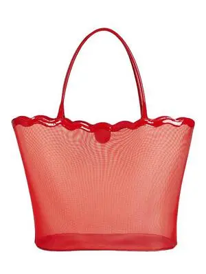 REFORMATION Isabella Tote Bag - Red Mesh