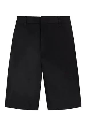 Armani Exchange Cotton Bermuda Shorts - Black