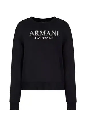 Armani Exchange Logo Sweatshirt - Black