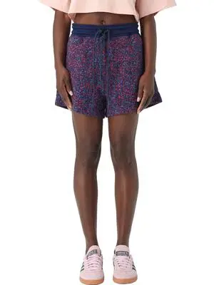 Adidas By Stella McCartney Floral Print Drawstring Shorts - Violet