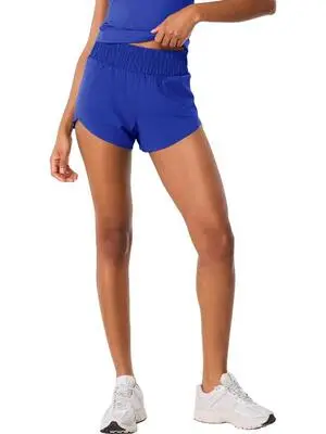 Spanx SPANX® High Waist Active Shorts Cerulean Blue