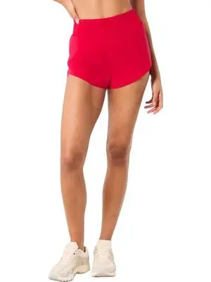 Spanx SPANX® High Waist Active Shorts Spanx Red