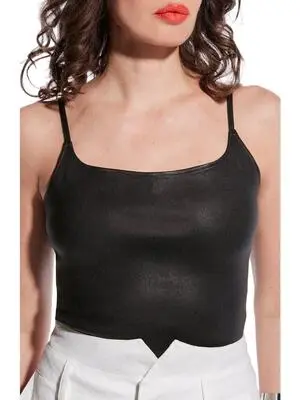 AS By DF Memphis Stretch Leather Tank - Black