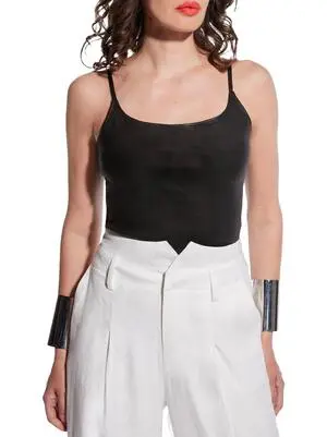 AS By DF Memphis Stretch Leather Tank - Black