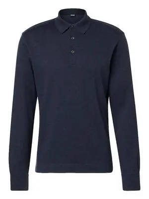 Zegna Cotton Polo Shirt - Blue