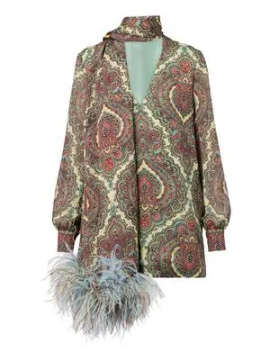 Valentino Garavani Voyage Imaginaire Printed Silk Blouse - Multicoloured
