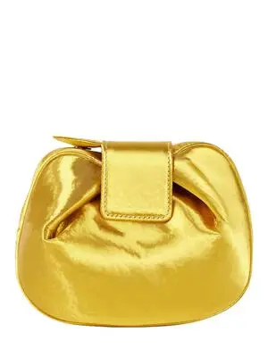 Gabriela Hearst Soft Demi Clutch Gold