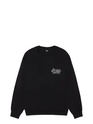 StÜssy Ist Crew Pigment Dyed - Black