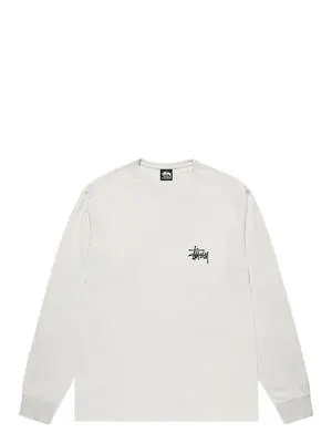 StÜssy Basic Pigment Dyed Long-sleeve Tee 'natural - Cream