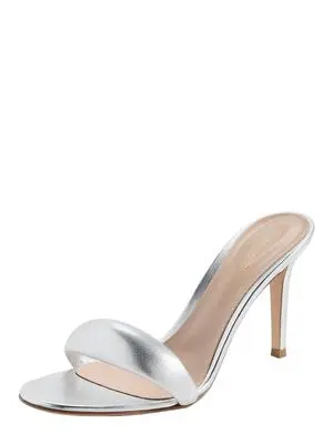 GIANVITO ROSSI Bijoux 85mm Mules - Silver