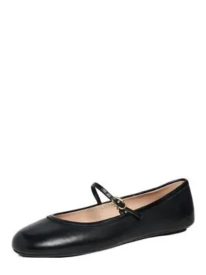GIANVITO ROSSI Carla Nappa Flats - Black