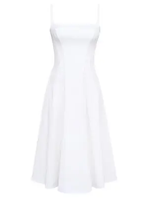 House Of Cb Dolly Square-neck Midi Dress - White