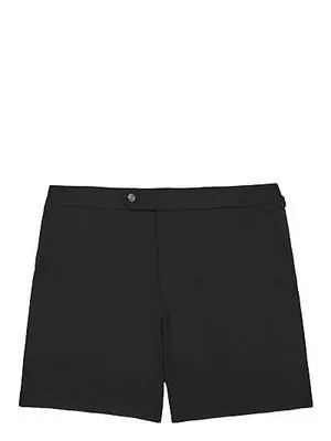 REISS Straight-leg Swim Shorts - Black