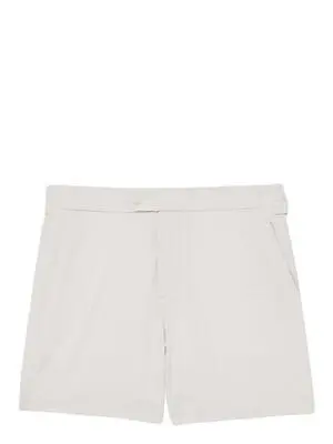 REISS Straight-leg Swim Shorts - Off White