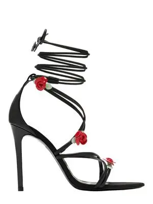 SOPHIA WEBSTER 100mm Rosette Sandals - Black