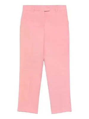 Alberto Biani Slub-textured Trousers - Pink