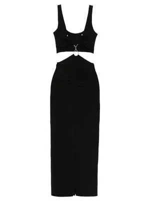 NISSA Cut-out Maxi Dress - Black