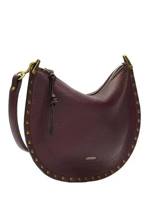 Isabel Marant Oskan Soft Zip Bag Burgundy