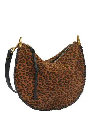 Isabel Marant Oskan Soft Zip Bag Leopard