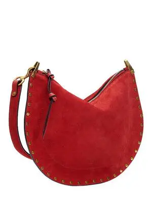 Isabel Marant Oskan Soft Zip Bag Scarlet Red
