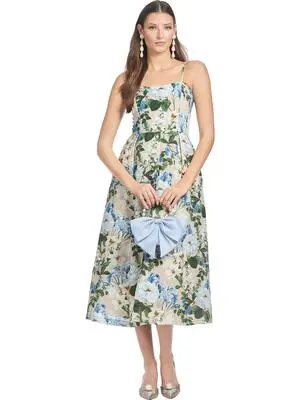 Sachin & Babi Pru Printed Midi Dress - Dune And Dusk Petals