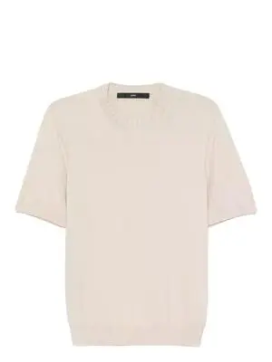 SAPIO Fine-knit T-shirt - Neutrals